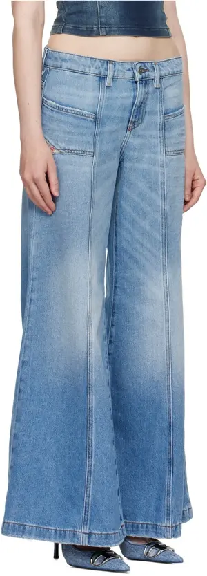 DIESEL® D-akiid Flared Jeans - Light Blue