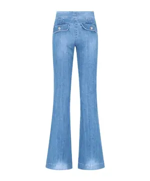 THE SEAFARER Anais Button Pocket Flare Jeans