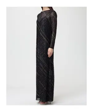 Missoni Long Sleeve Sequin Embellished Maxi Dress