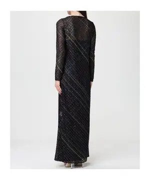 Missoni Long Sleeve Sequin Embellished Maxi Dress