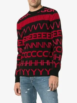 Givenchy Alphabetical Jacquard Sweater