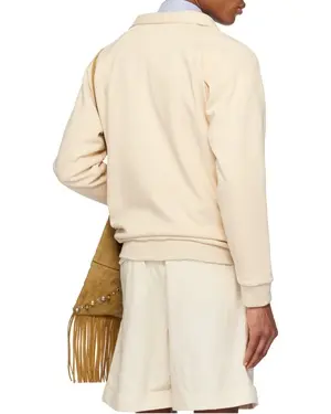 Valentino Garavani Vlogo Signature Button-up Bomber Jacket - Nude