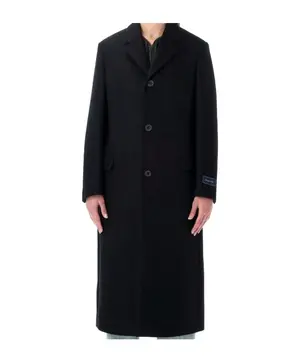 SPORTY  RICH Sporty & Rich Long-sleeved Single-breasted Coat
