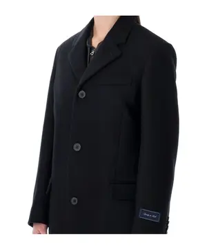 SPORTY  RICH Sporty & Rich Long-sleeved Single-breasted Coat