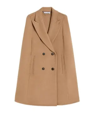 Max Mara Pordoi Draped Double-face Cape