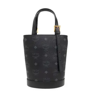 Mcm Logo Printed Shoulder Bag
