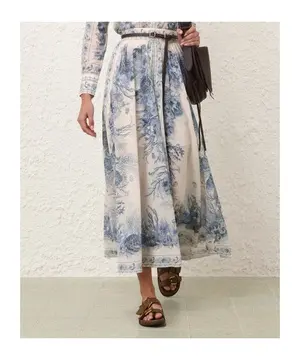 Zimmermann Wanderlust A-line Maxi Skirt