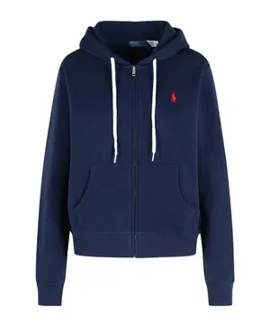 Polo Ralph Lauren Polo Ralph Lauren Full Zip Hoodie With Logo Detail Blue