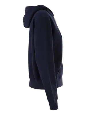 Polo Ralph Lauren Full Zip Hoodie With Logo Detail - Blue