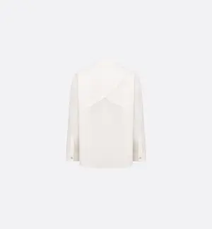 Dior Long Sleeve Shirt With Gold Embroidery