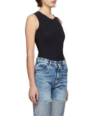 MAISON MARGIELA Sleeveless Bodysuit - Black