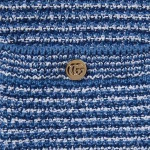 Gucci Fine Cotton Dress With Square Neck And Double G Buttons