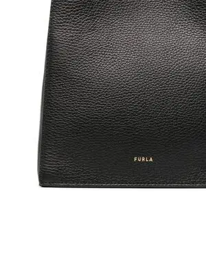 Furla Logo Shoulder Bag - Black