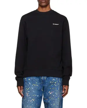 Off-White Logo Print Crewneck Sweatshirt