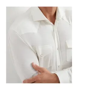 Brunello Cucinelli Flap Pocket Long-sleeved Shirt - White