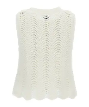 Loulou De Saison Vittoria Pointelle Knitted Top