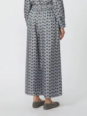 Max Mara Printed Silk Wide-leg Trousers