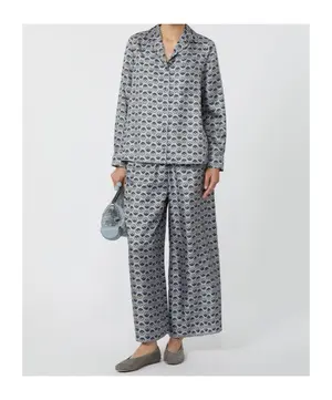 Max Mara Printed Silk Wide-leg Trousers