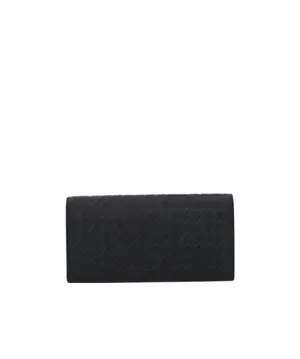 Bottega Veneta Logo Wallet - Black