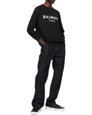 Balmain Logo Printed Crewneck Sweatshirt