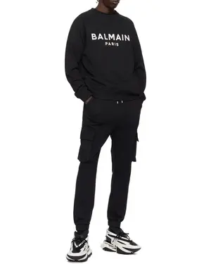 Balmain Logo Printed Crewneck Sweatshirt