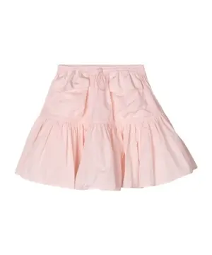 Cecilie Bahnsen Cecilie Bahnsen Elastic Waist Ruffled Hem Skirt Pink