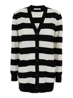 MAX MARA Max Mara Fiemme Striped Cardigan