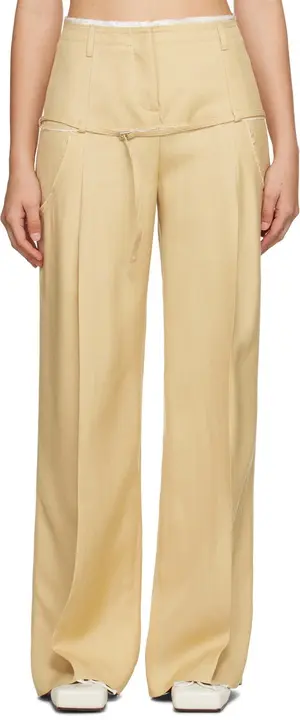 Jacquemus Belted Wide-leg Tailored Trousers