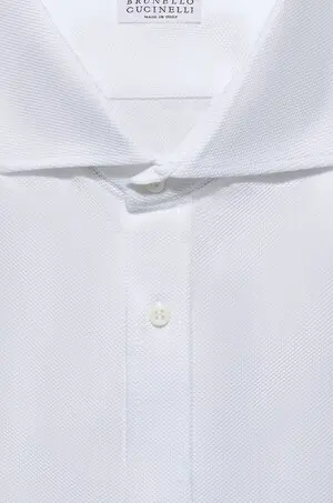 Brunello Cucinelli Button-up T-shirt - White