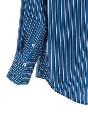 TOTEME Oversized Striped Shirt - Blue