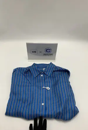 TOTEME Oversized Striped Shirt - Blue