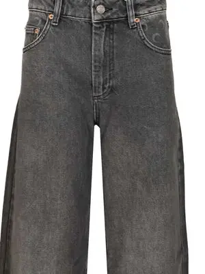 MARINE SERRE Laser Wash Flared Jeans - Black