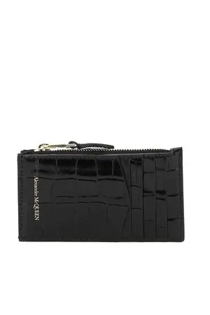 Alexander McQueen Skull Zipped Cardholder