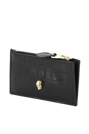 Alexander McQueen Skull Zipped Cardholder