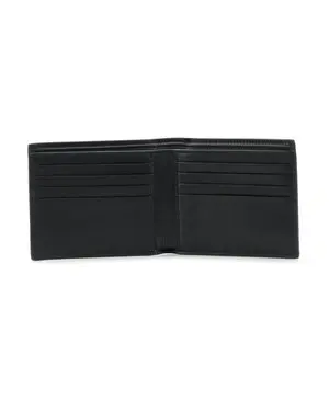 Saint Laurent East/west Embossed Bi-fold Wallet - Black