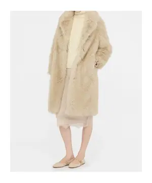 Liu Jo Faux Fur Long-sleeved Coat