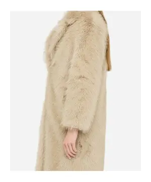 Liu Jo Faux Fur Long-sleeved Coat