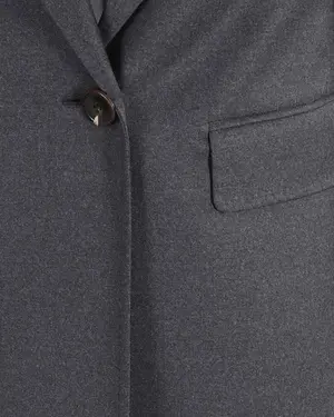 Max Mara Bolsena Single-breasted Blazer - Dark Grey
