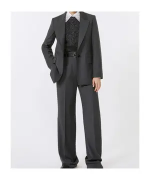 Max Mara Bolsena Single-breasted Blazer - Dark Grey