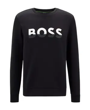 Hugo Boss Color-block Logo Sweatshirt - Black