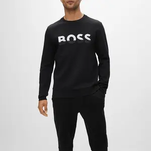 Hugo Boss Color-block Logo Sweatshirt - Black
