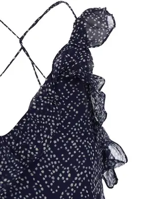 Isabel Marant Étoile Floral Print Midi Dress - Blue