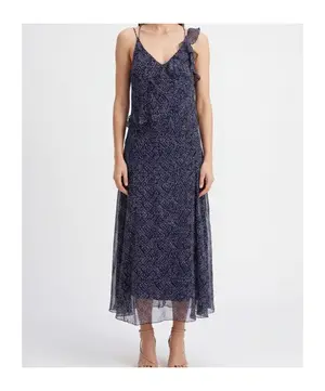 Isabel Marant Étoile Floral Print Midi Dress - Blue