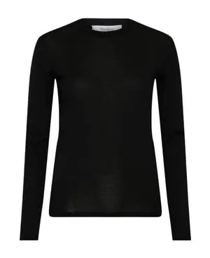 Max Mara Crew Neck Virgin Wool Jumper - Black