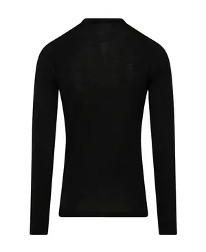 Max Mara Crew Neck Virgin Wool Jumper - Black