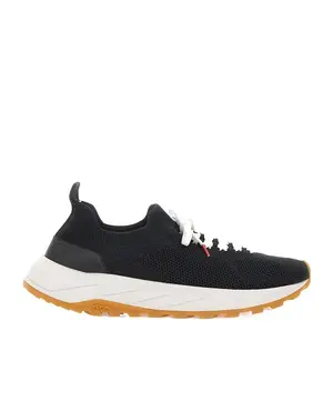 Kiton Meshed Lace-up Sneakers