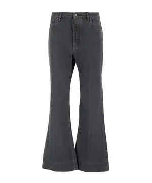 Valentino Garavani Logo Patch Flared Jeans