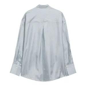 TOTEME Oversized Striped Shirt - Gray