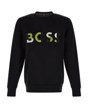 Hugo Boss Logo-print Cotton Crewneck Sweatshirt