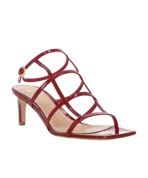 GIANVITO ROSSI Mondry 55mm Leather Sandals - Red